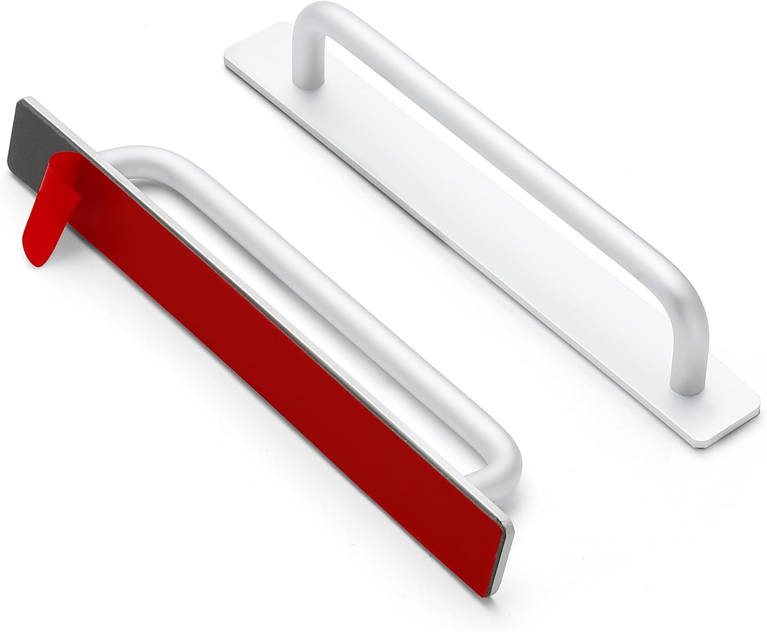 Adhesive Cabinet Handles Self Stick Drawer Pulls Stick on Handle Black ...