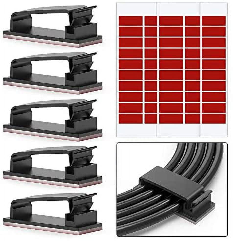 Adhesive Cable Clips 50 Pack 3M Adhesive Cable Clips For Ethernet ...