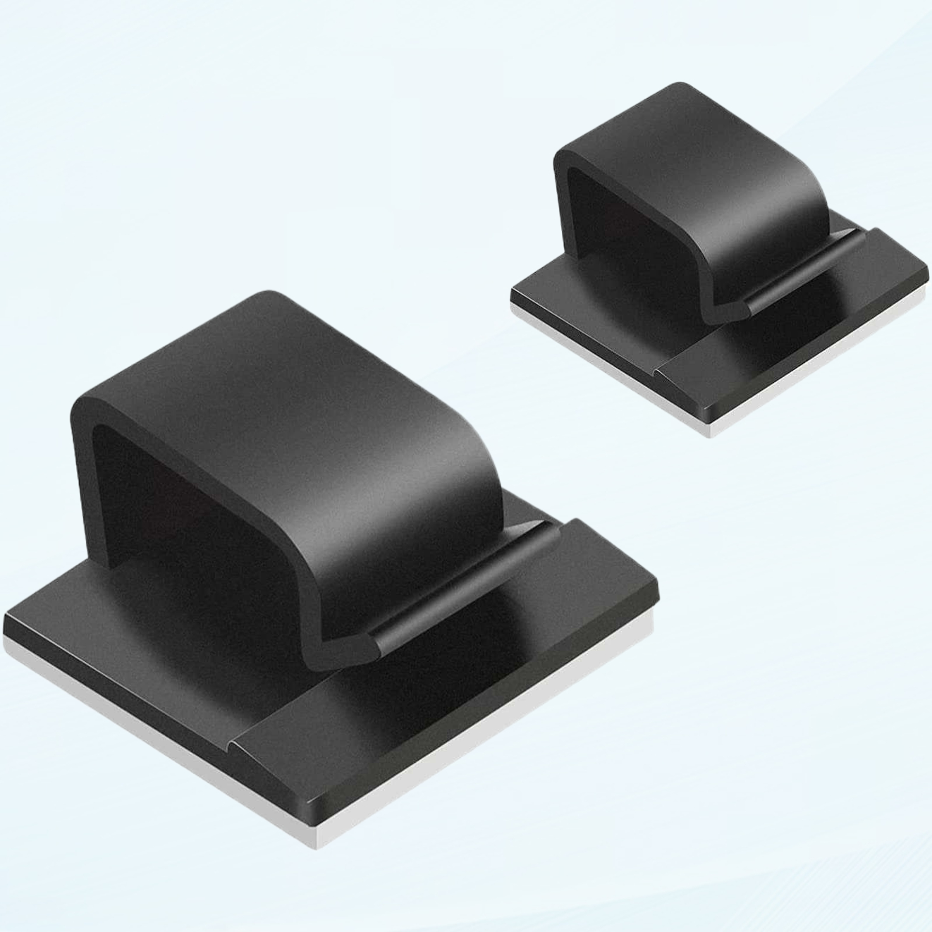 Adhesive Cable Clips Black(Large and Small), Wire Clips for Cable ...