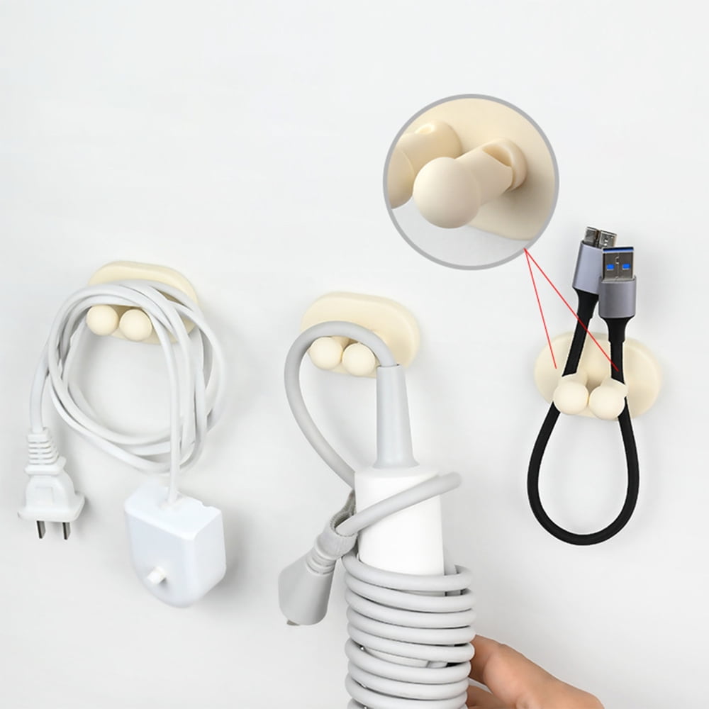 Adhesive Cable Organizers Razor Holder Creative Heavy Duty Plug Holders ...