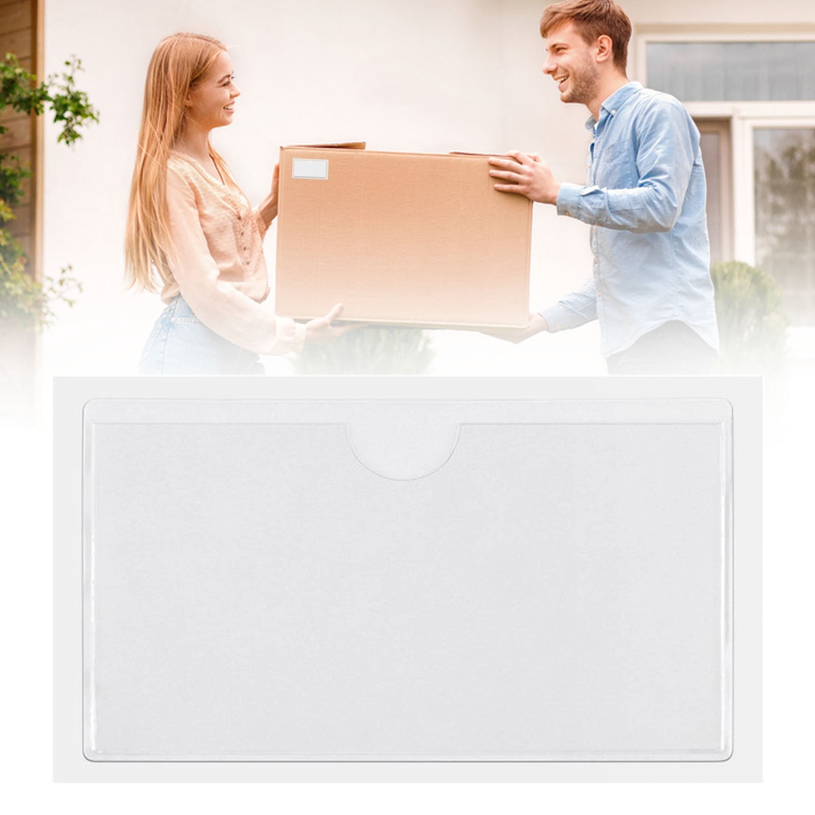 Adhesive Card Label Holder, Clear Pvc Pocket, Top Open for Organizing ...