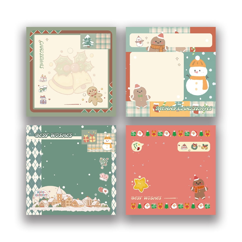 Adhesive Christmas Theme Writing Pad Multipurpose Friendly Paper ...