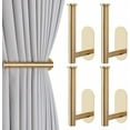 Adhesive Curtain Holdbacks - 4 Pack No Drill Tie Backs Hooks for Drapes ...