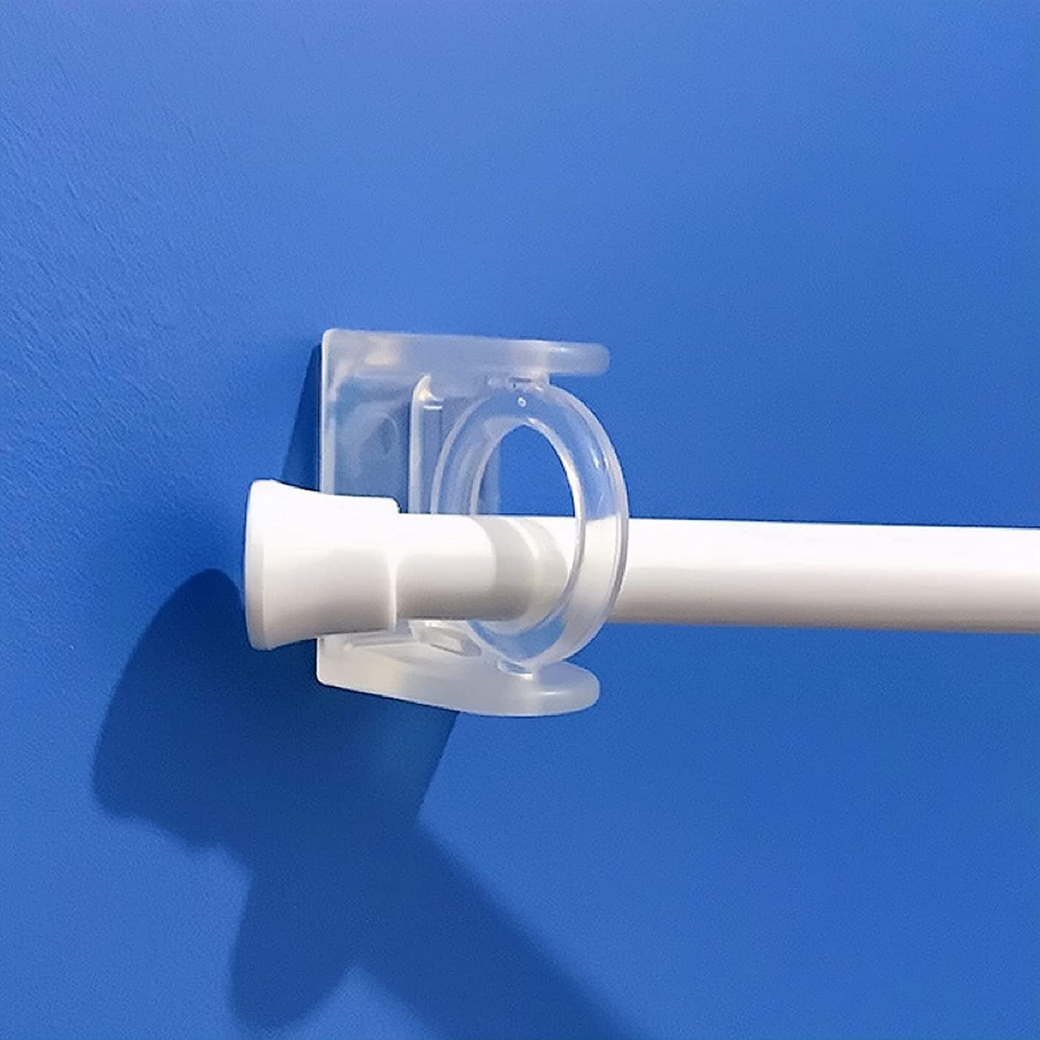 Adhesive Curtain Rod Holders No Drilling,Fits up to 1 inch Tension Rods ...