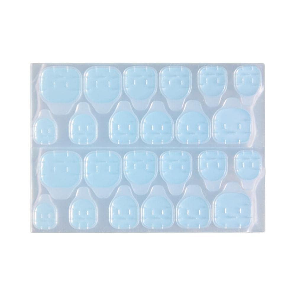 Adhesive Double Sided Jelly Stickers Transparent il Reusable Wearing ...