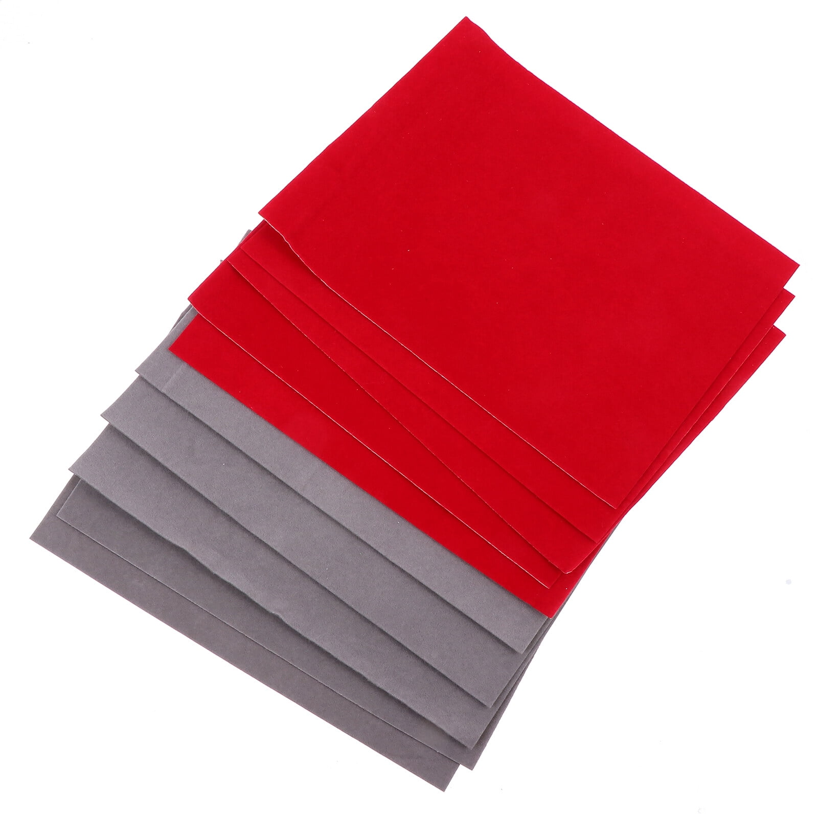 WEAVILUX Self-Adhesive Flocked Cloth Red 10Set 7.86X5.89in - Walmart.com