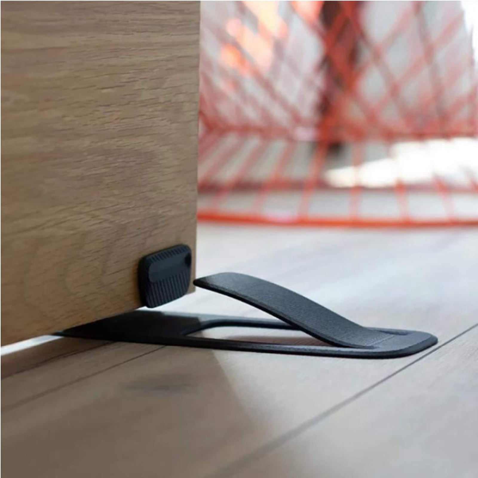 Adhesive Foot-Operated Door Stopper Spring Loaded Door Holder Non ...