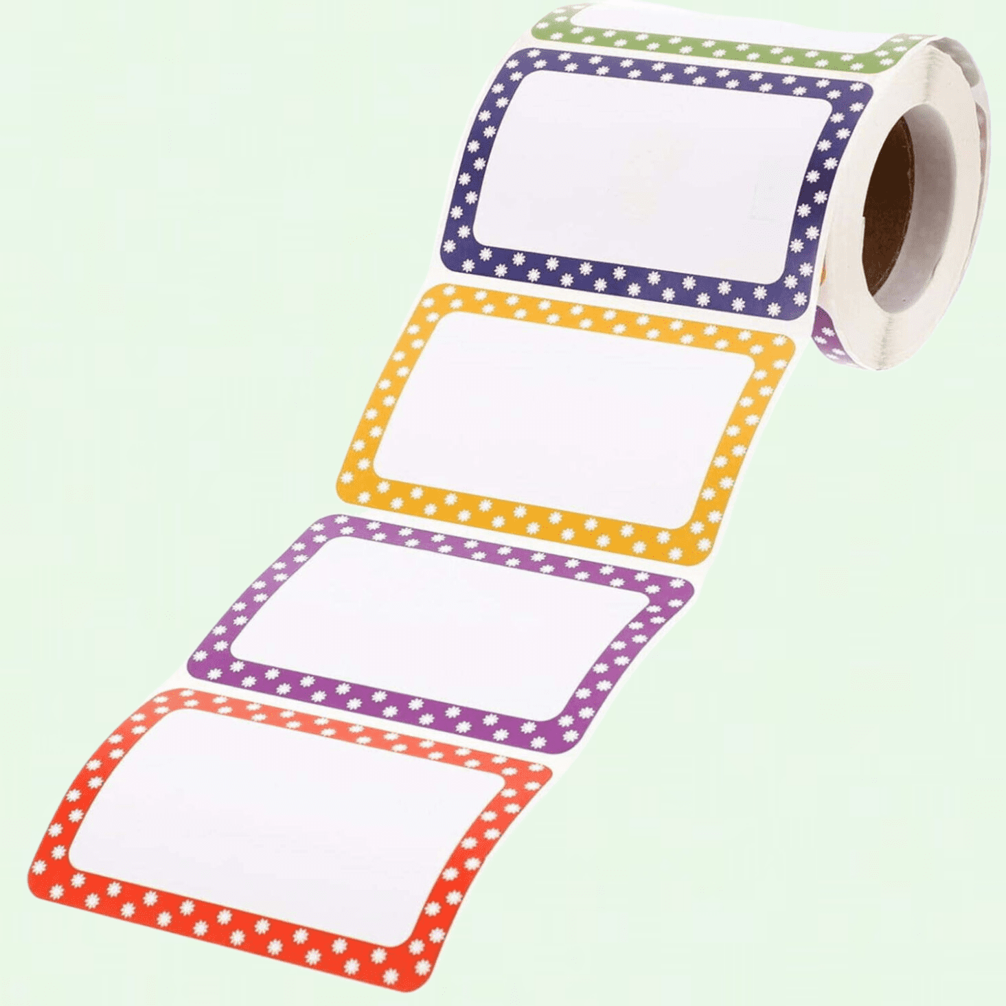 Adhesive Gift Tags Roll, Blank Labels for Name Tags, Shipping Stickers ...