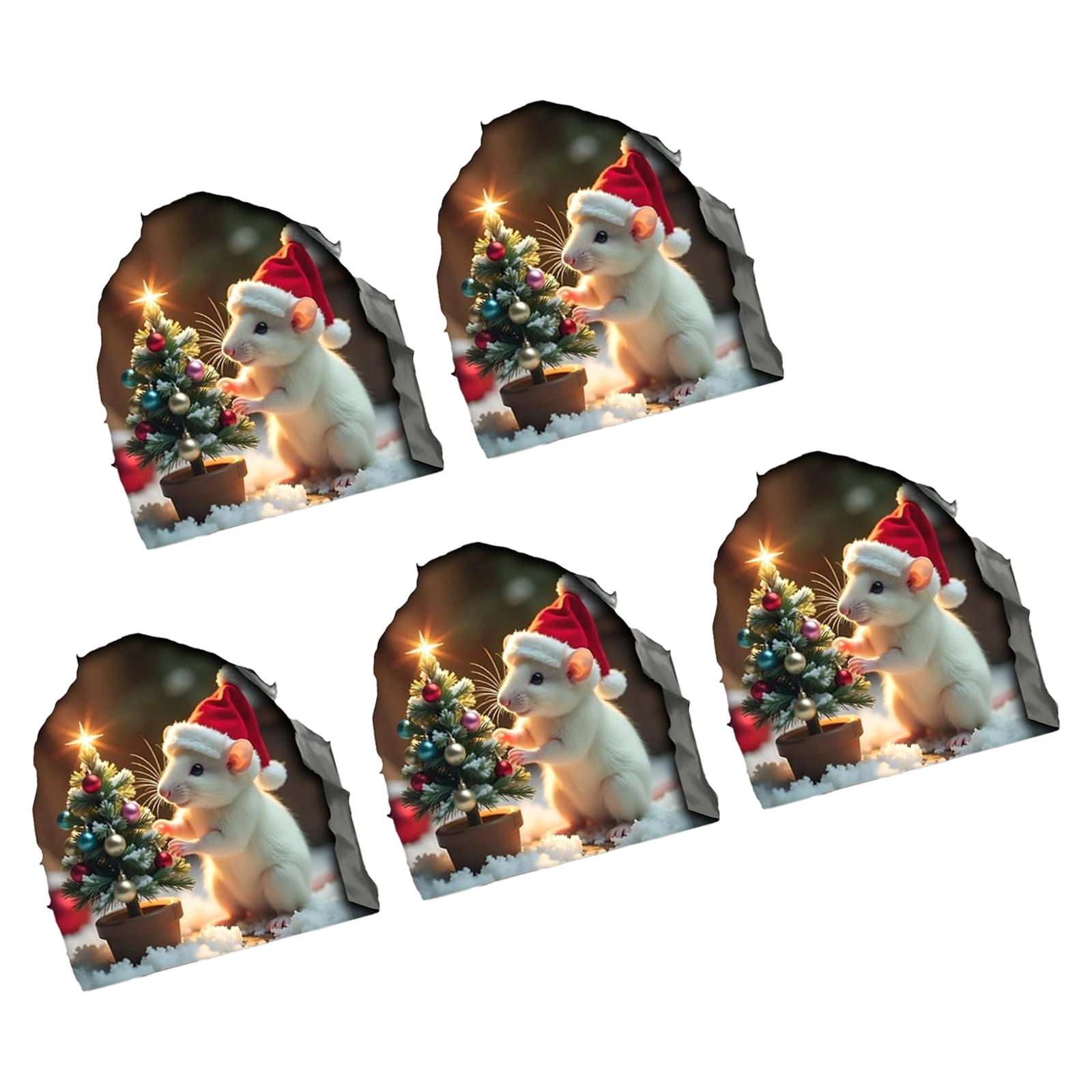 Adhesive Hole Wall Sticker 3D Fun Decorating Item Suitable for Holiday ...