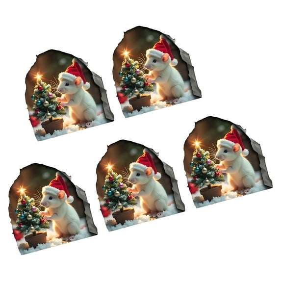 Adhesive Hole Wall Sticker 3D Fun Decorating Item Suitable for Holiday ...