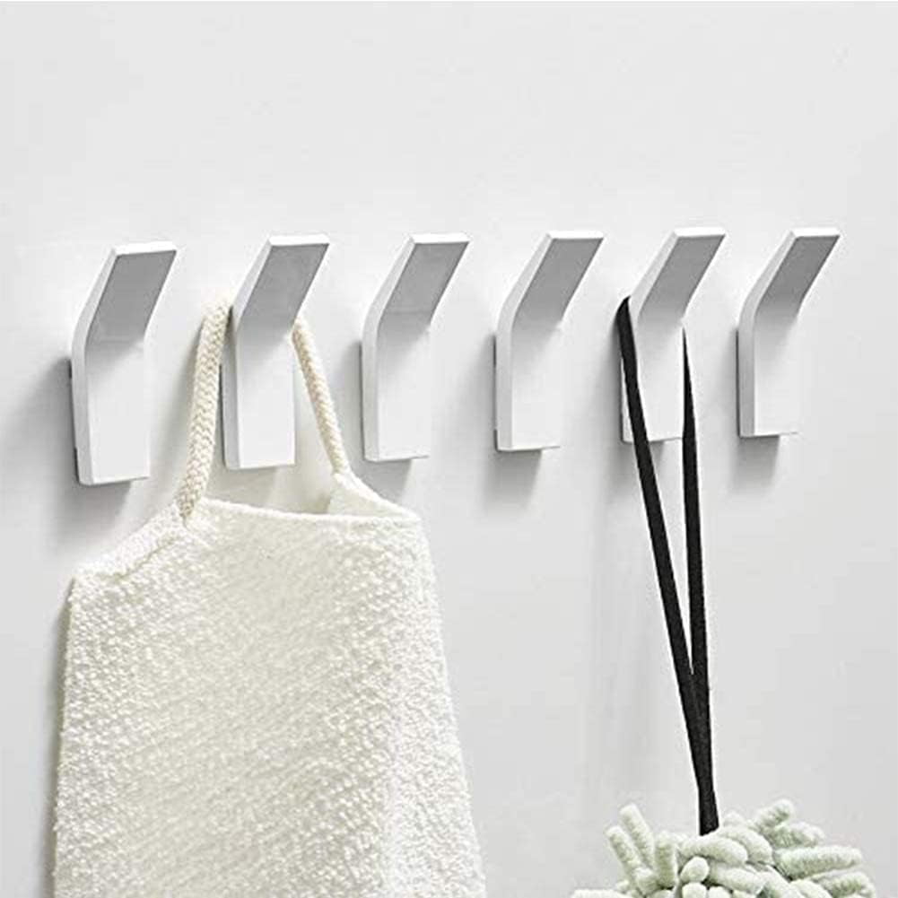 Adhesive Hook, Double Towel Hook, Aluminum, Anti-Rust, Waterproof ...