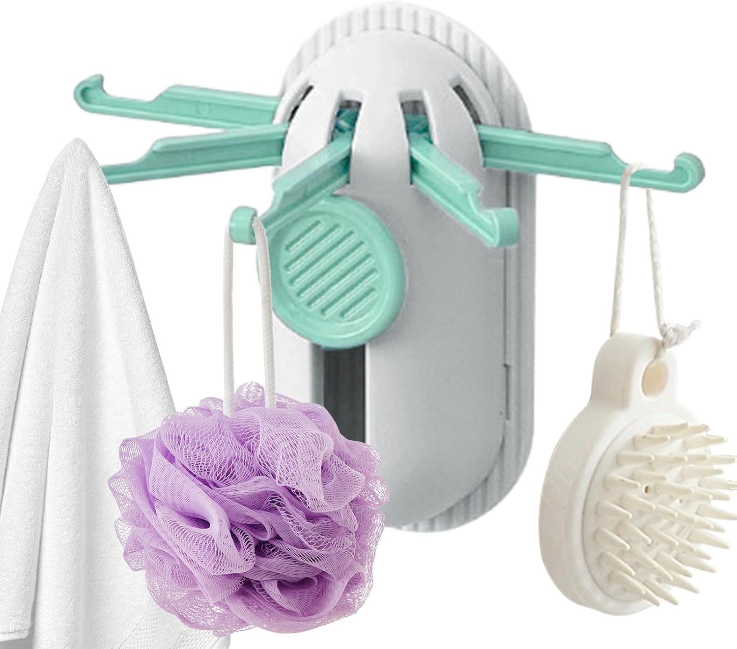 Adhesive Hooks | No Drilling 5-Claw Telescopic Hanger,Extendable ...