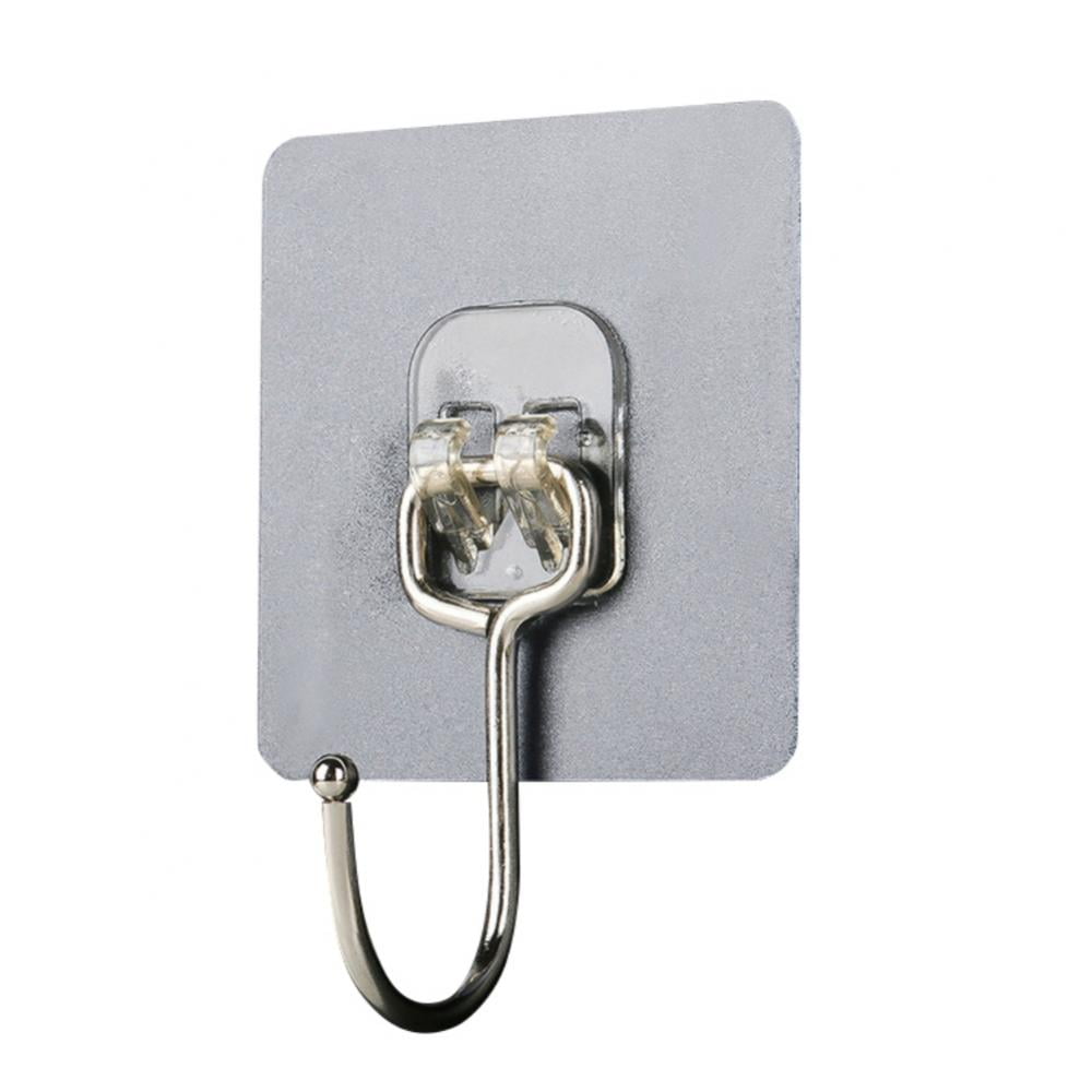 Adhesive Hooks for Hanging Heavy Duty Wall Hooks 44 lbs Self Adhesive ...