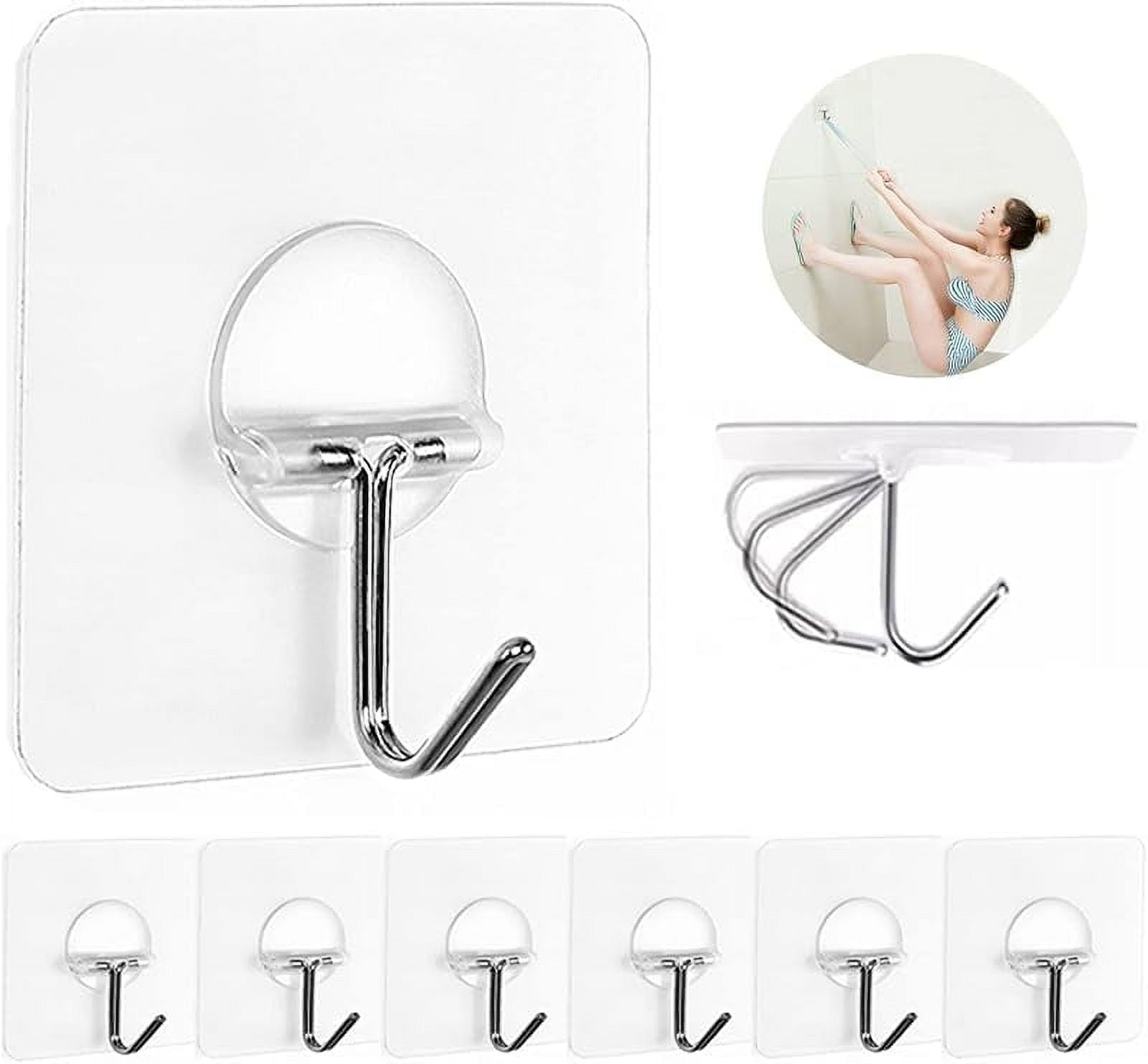 Adhesive Hooks for Hanging Heavy Duty Wall Hooks Self Adhesive Towel ...