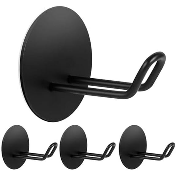 Adhesive Hooks Heavy Duty, Hold 20 Lbs, Extra Large Long Self Stick on ...