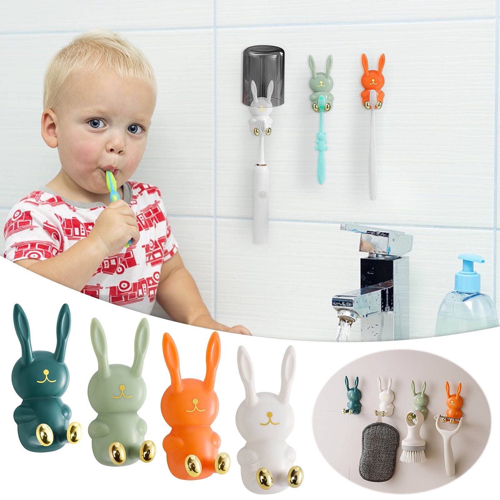 Adhesive Hooks,Hook,Cartoonss Rabbitss Multi Funnyctional Hook Non ...