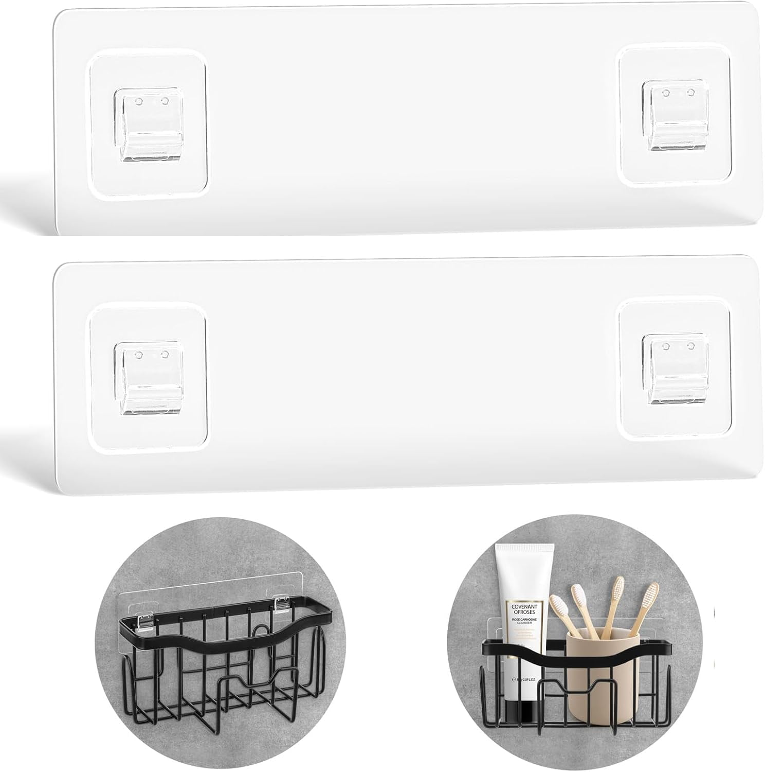 Adhesive Hooks for Sink Caddy,Replacement Adhesive Hooks for Sponge ...