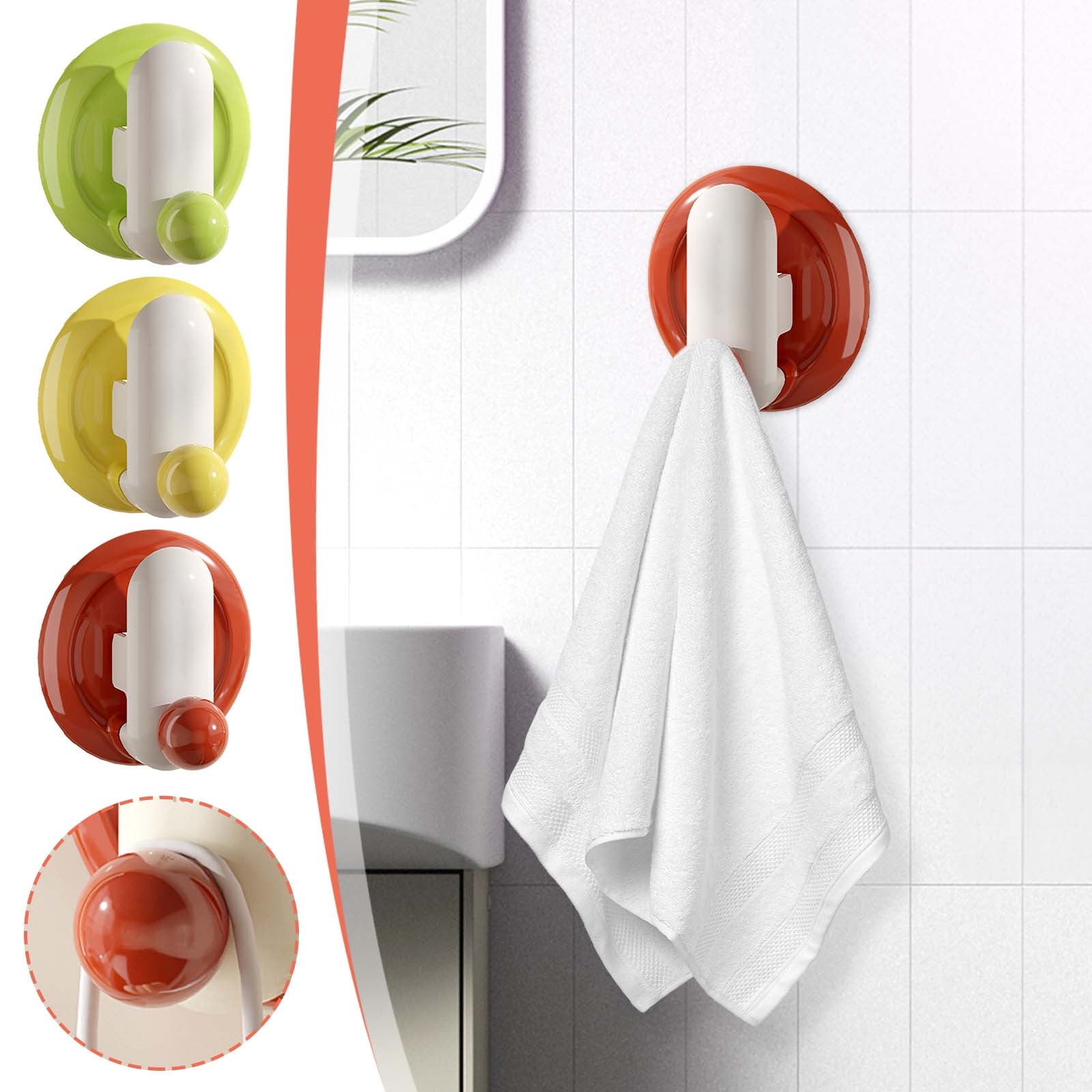 Adhesive Hooks,Suction Cup Hooks for Shower,Toothpaste Rack Toothpaste ...