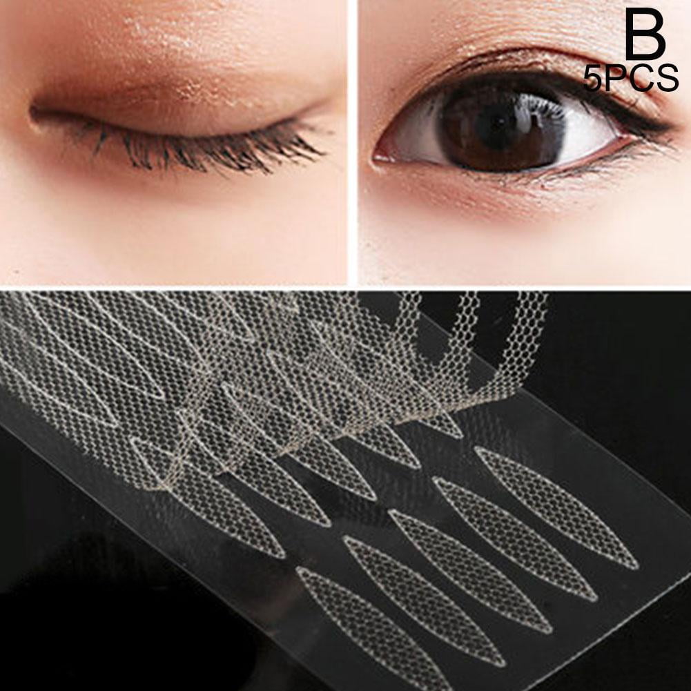 Adhesive Invisible lace Double Eyelid Patch Eye Sticker Kit UK Makeup ...