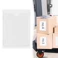 Adhesive Label Holders 12.7x16.5cm PVC Card Pockets Top Open Peel And ...