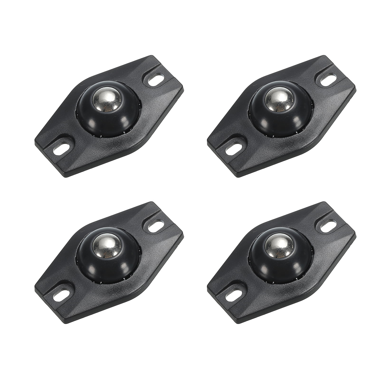 Adhesive Mini Caster Wheels, (Black - 4Pack) Swivel Universal Caster ...