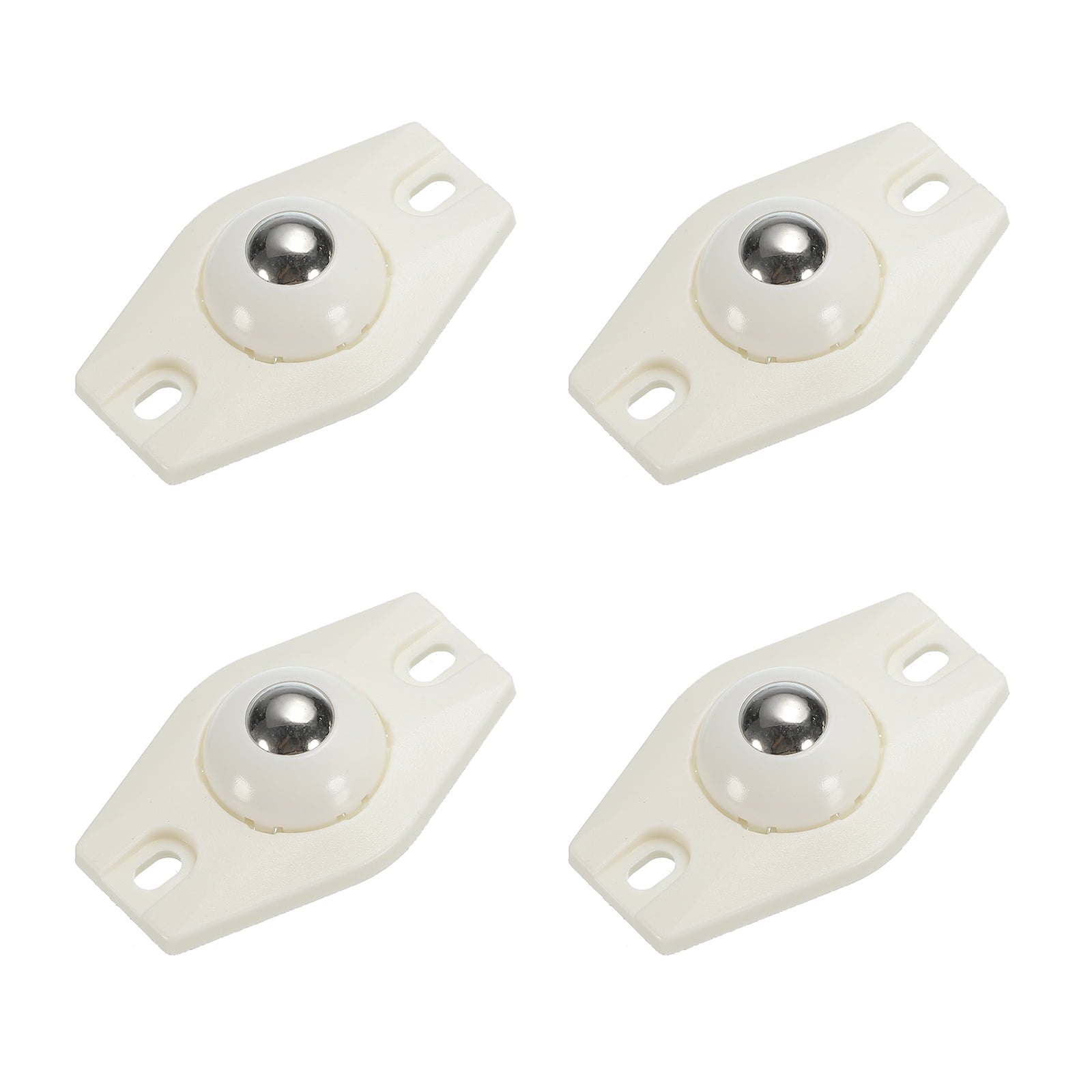 Adhesive Mini Caster Wheels, (White - 4Pack) Swivel Universal Caster ...