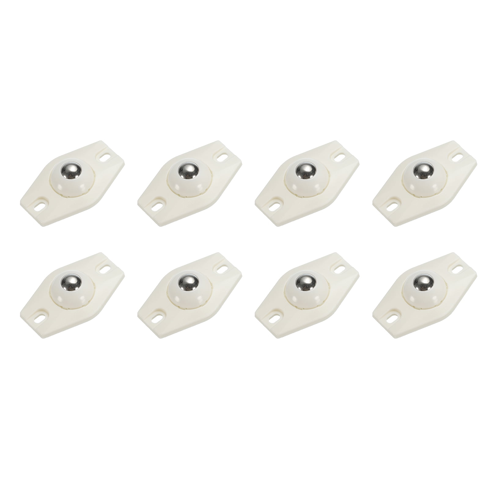 Adhesive Mini Caster Wheels, (White - 8Pack) Swivel Universal Caster ...