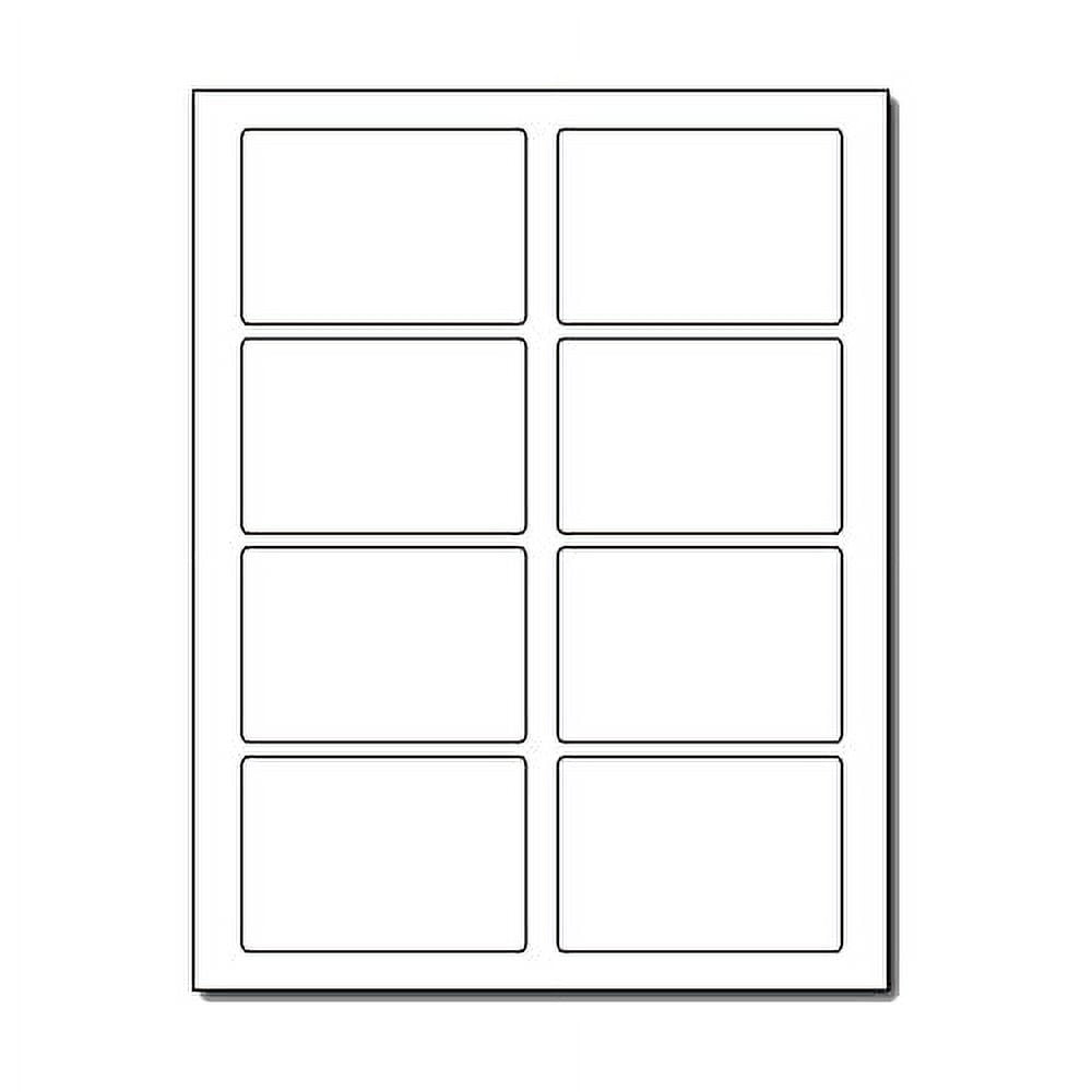 Adhesive Name Tag Stickers 8 Labels Per Sheet 3 3 8 X 2 1 3 25 Adhesive Name Tag Stickers 8 Labels Per Sheet 3 3 8 X 2 1 3 25