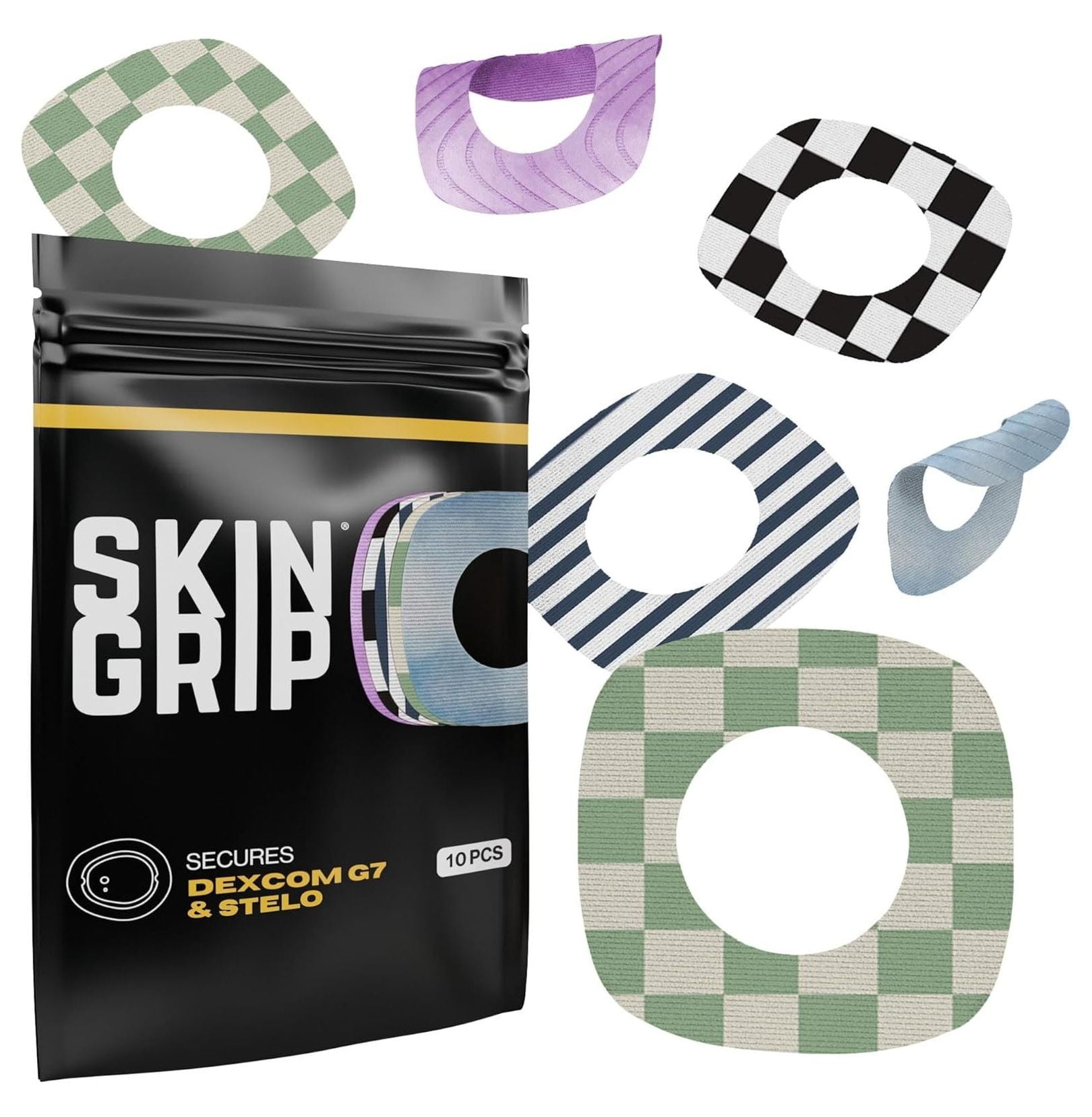 Adhesive Patches Compatible with Dexcom G7 & Stelo CGM with Cutout ...
