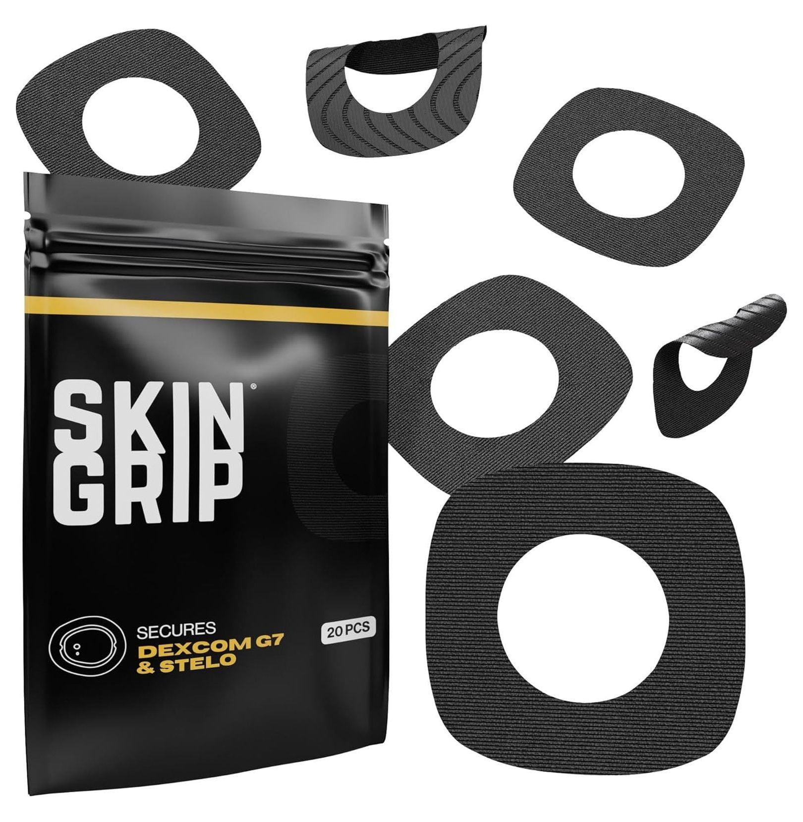 Adhesive Patches Compatible with Dexcom G7 & Stelo CGM with Cutout ...
