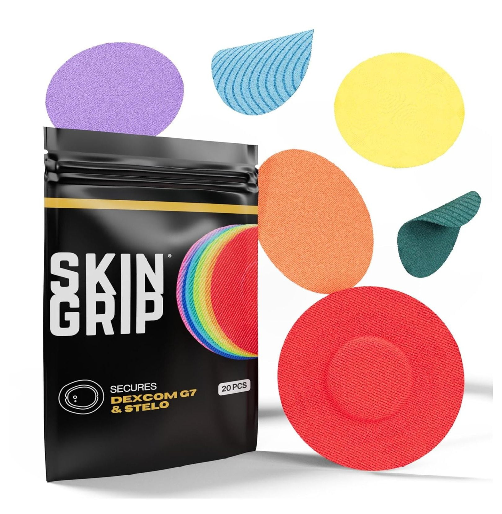 Adhesive Patches Compatible with Dexcom G7 & Stelo CGM – Waterproof ...