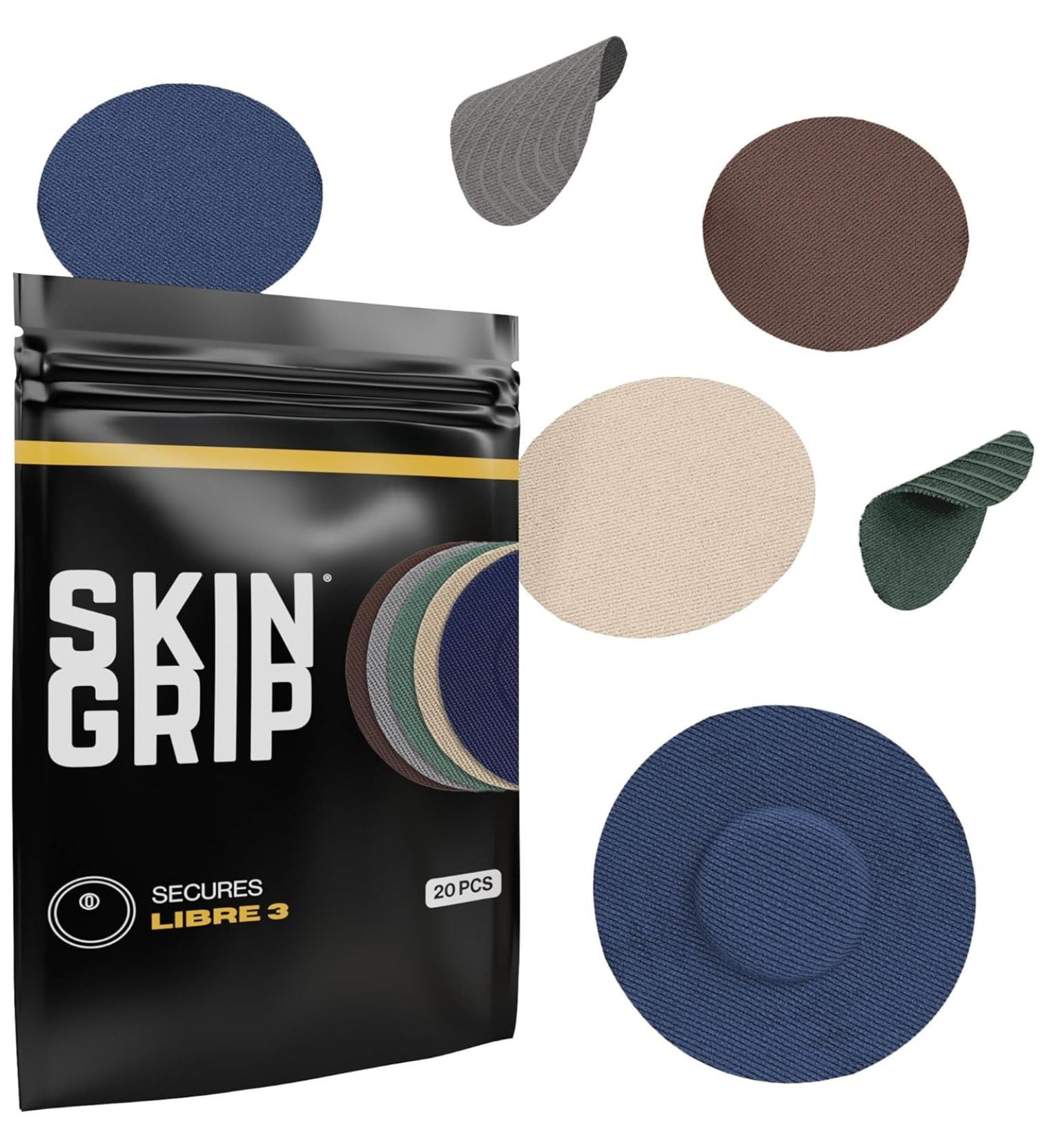 Adhesive Patches for Libre 3 CGM – Basics Pack, Waterproof & Sweatproof ...
