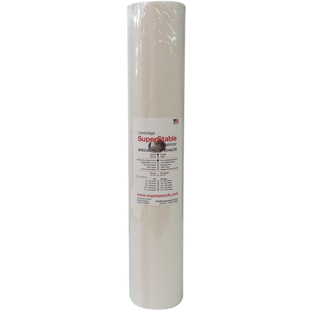 Adhesive Peel and Stick Tear Away Stabilizer White 2.0 oz 20 inch x 25 ...