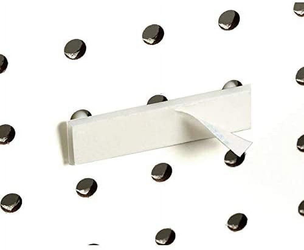 Adhesive Pegboard & Slatwall Mounting Adapter, Stick on Back Plate, Peg ...