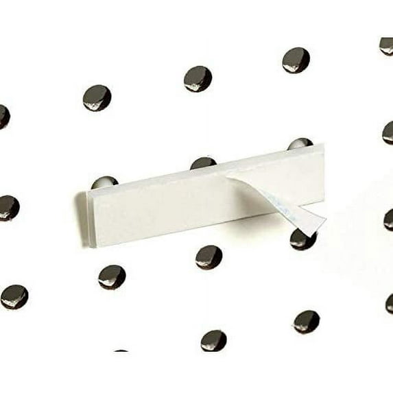 Adhesive Pegboard & Slatwall Mounting Adapter, Stick on Back Plate, Peg ...