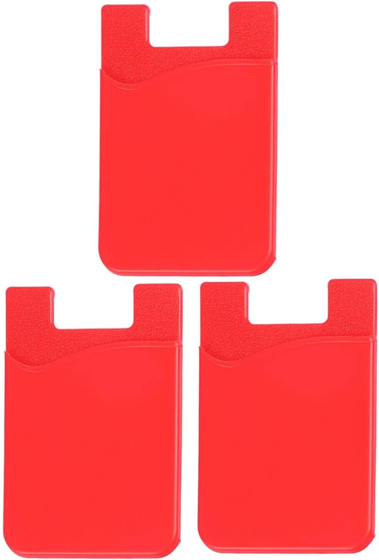 Adhesive Phone Card Holder, 3pcs Silicone Card Holder Cellphone Card ...