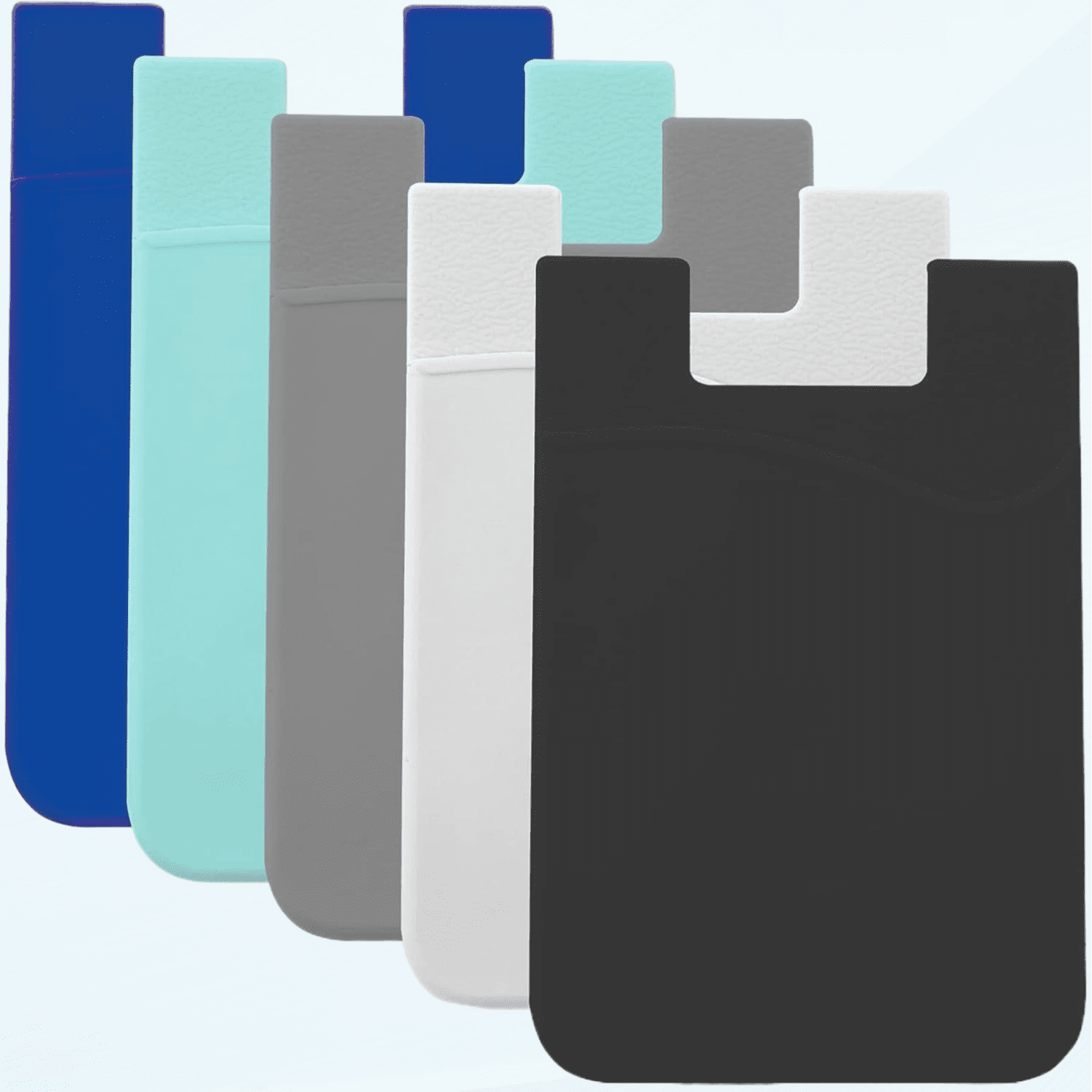 Adhesive Phone Wallet Card Holder for Phone Case, Silicone Credit ...