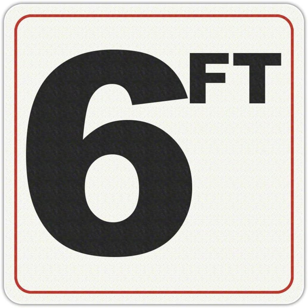 Adhesive Pool Depth Markers for Pool and Spas Feet (6 FT 8x8 6in ...