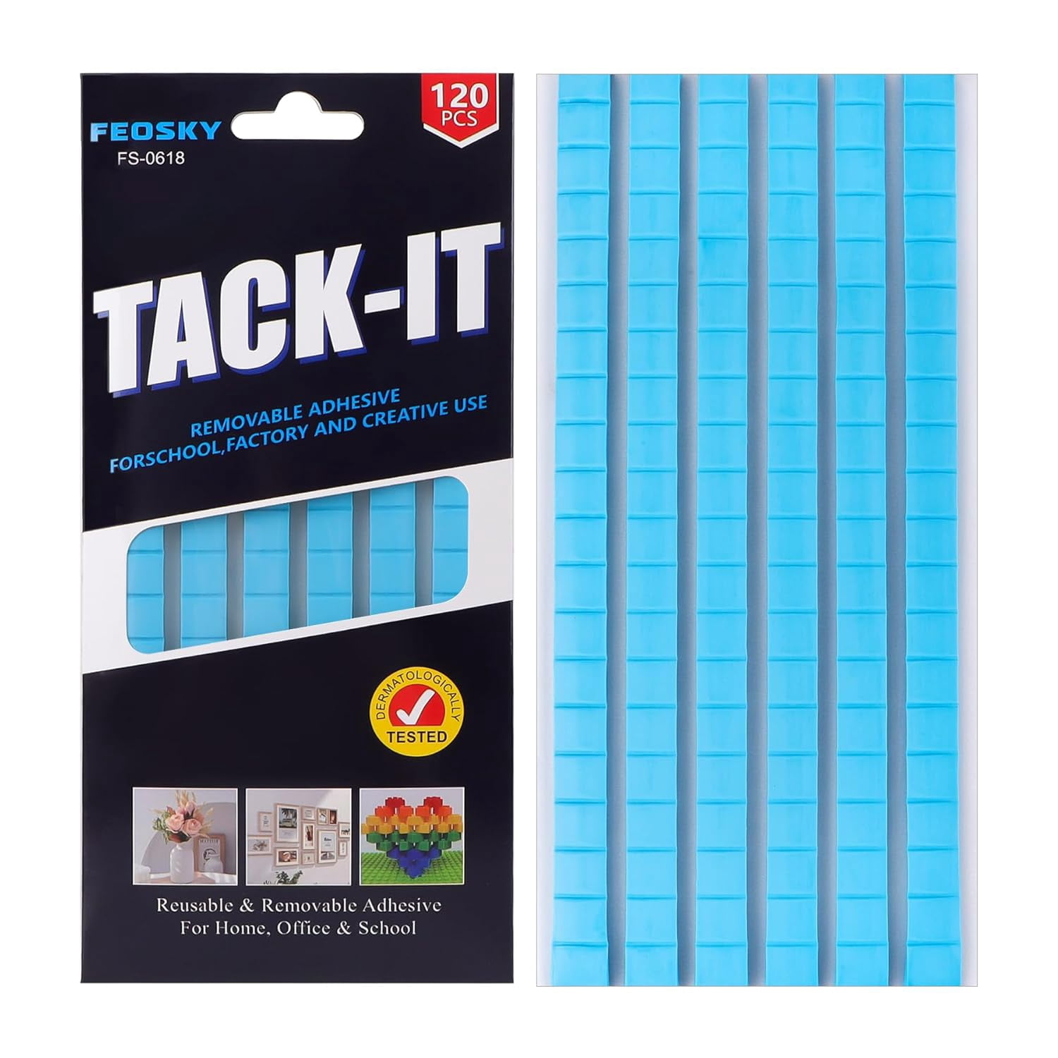 Adhesive Poster Sticky Tack Putty, Reusable and Removable 120PCS ...