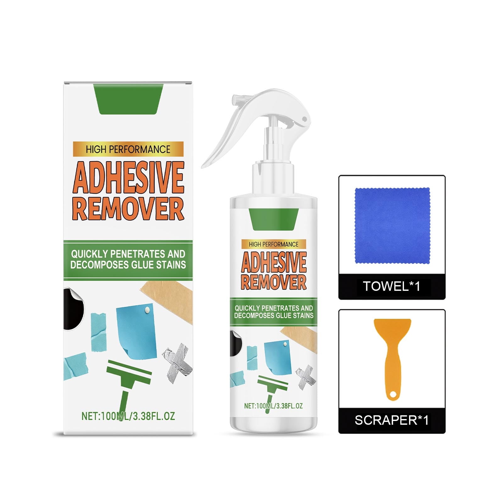 Adhesive Removal Kit for Automotive Adhesive Remover Automotive ...