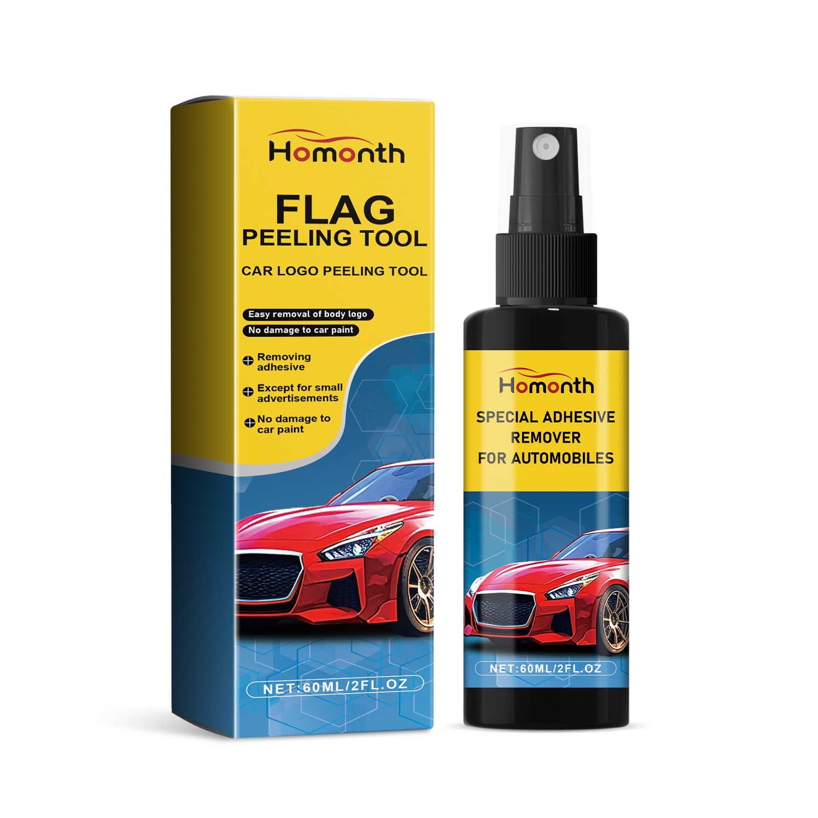 Adhesive Remover for Cars, 2Oz Car Sticker Remover Spray, Sticker ...