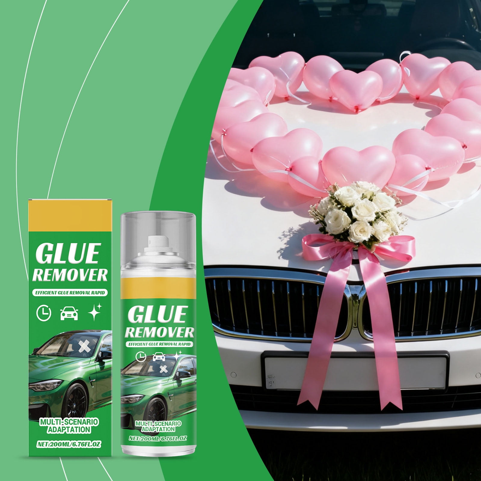 Adhesive Remover for Cars, Car Sticker Remover Spray with Scraper ...
