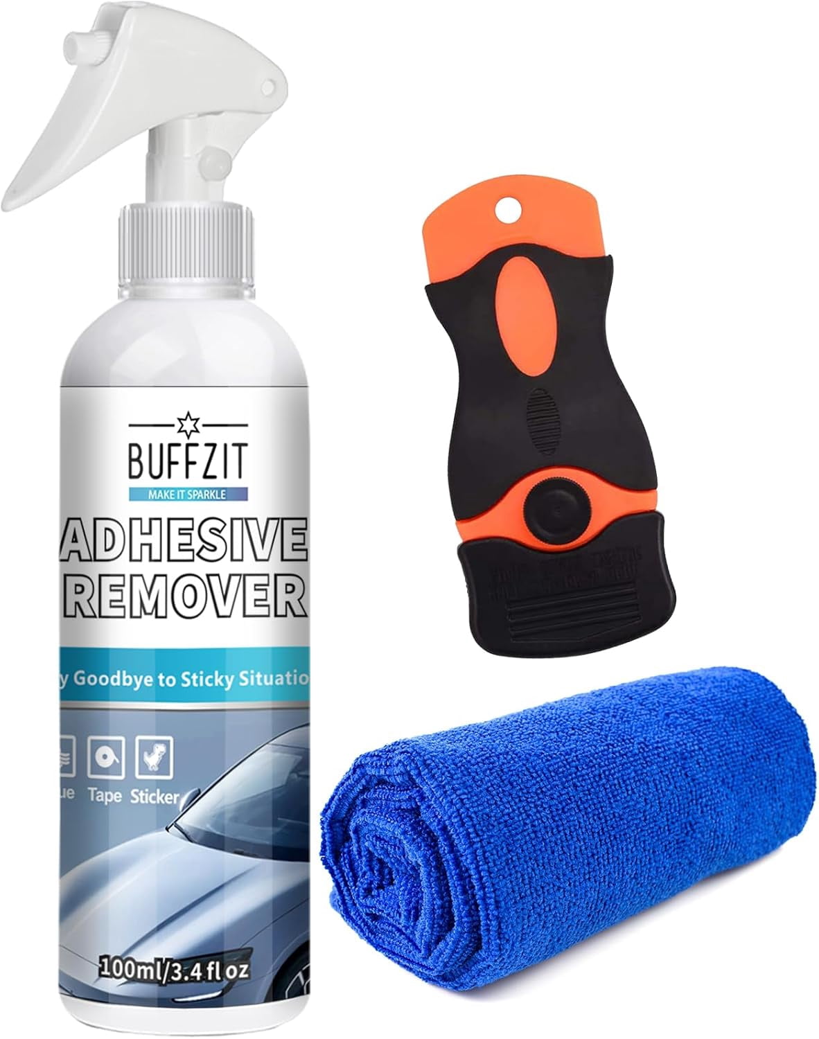 Adhesive Remover for Cars – Glue & Decal Spray, Dissolves Sticky ...