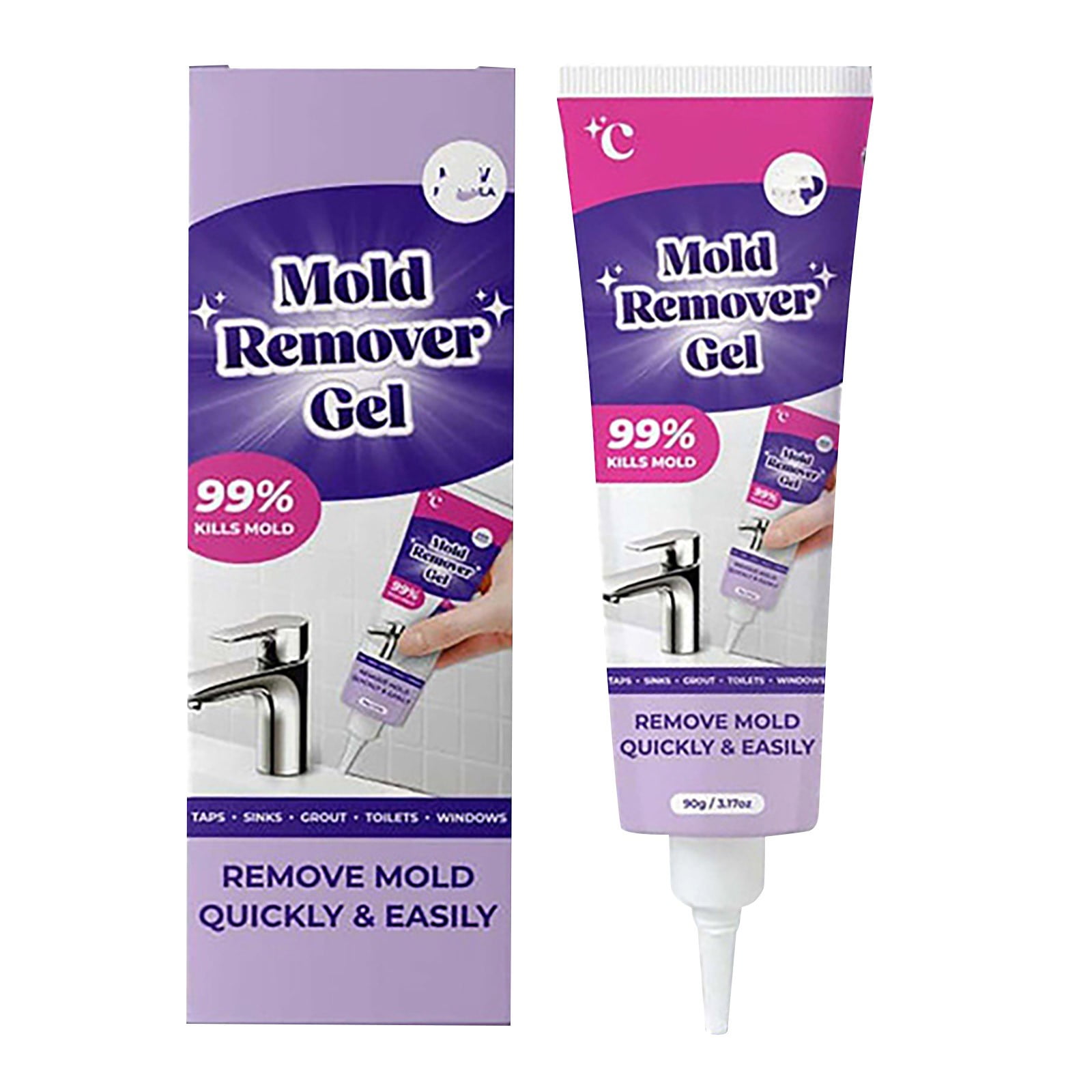 Adhesive Remover Gel for Home Use - VexClean 90ml Powerful Sticky ...