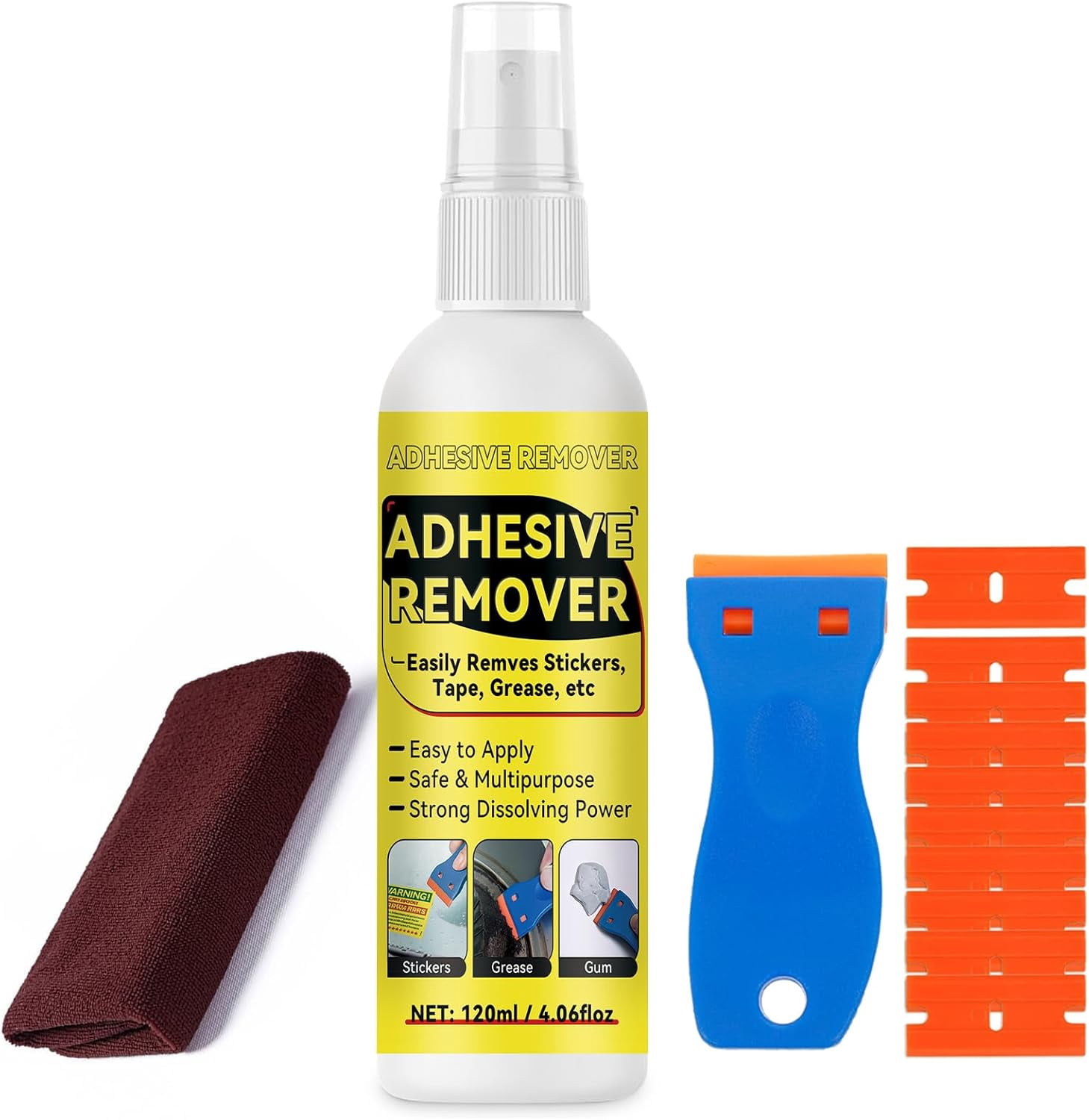 Adhesive Remover, Multipurpose Sticker and Label Cleaner, Surface-Safe ...