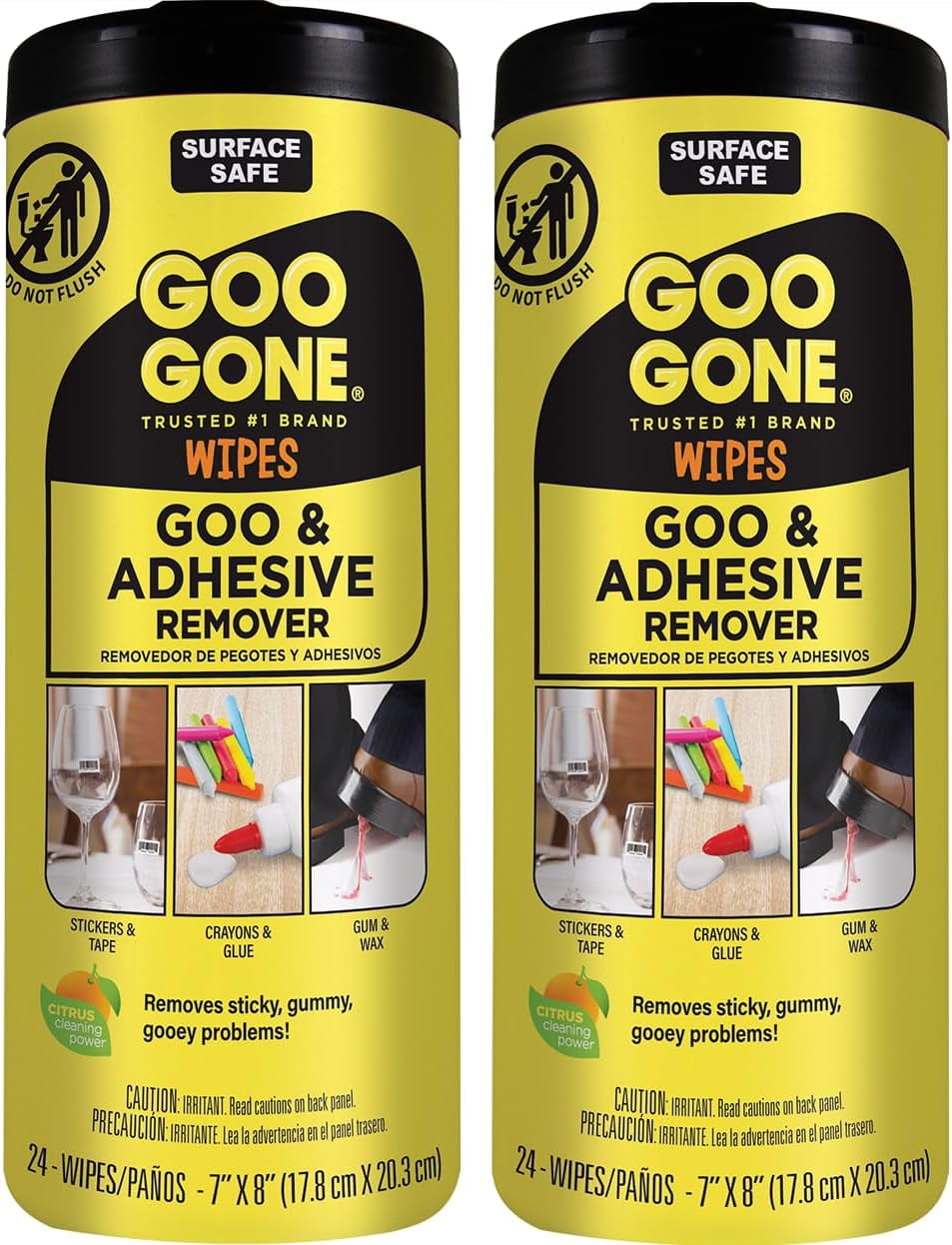 Adhesive Remover Wipes – Removes Stickers, Residue, Grease, Grime ...