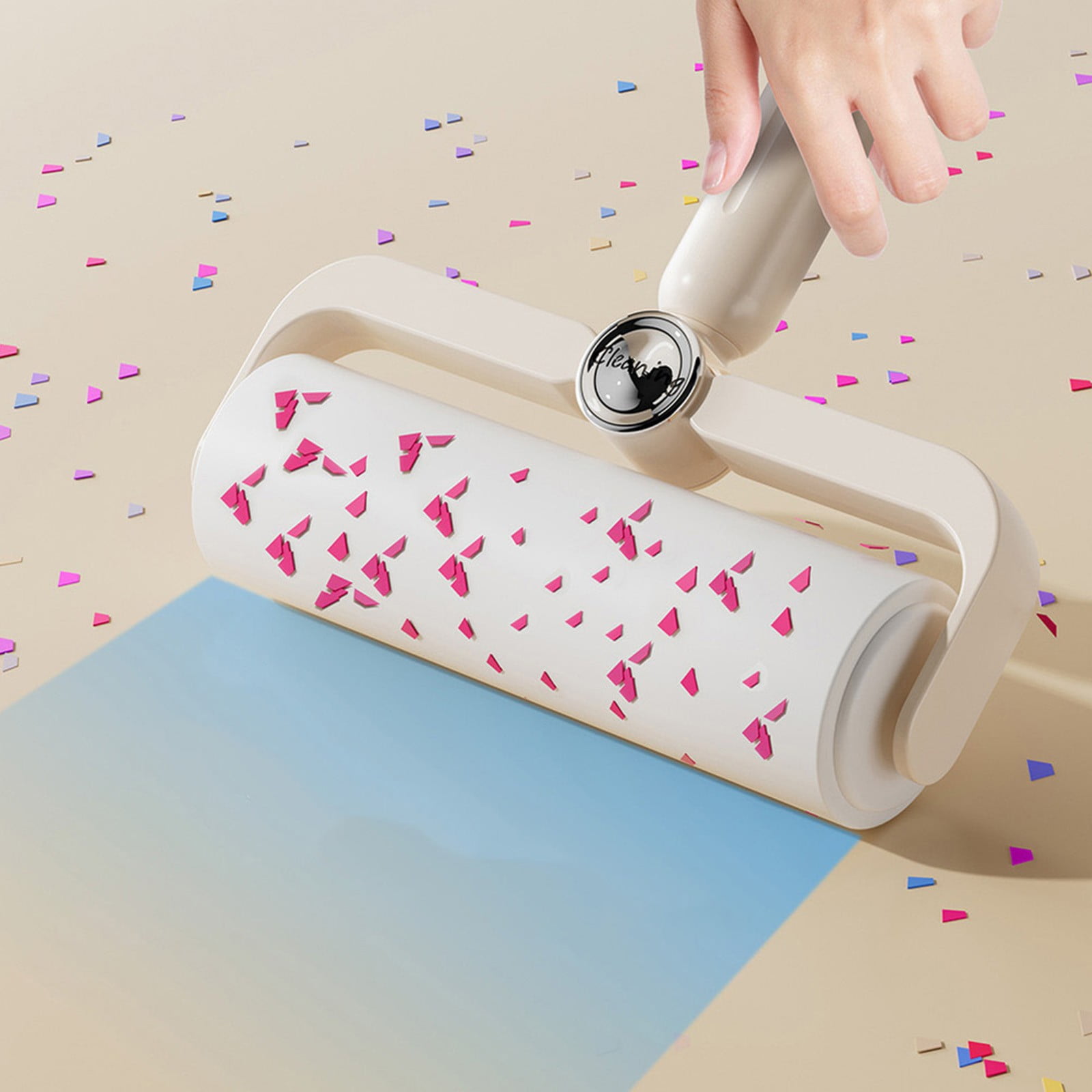 Adhesive Roller Hair Remover,Detachable Roller Brush,Strong Adhesive ...