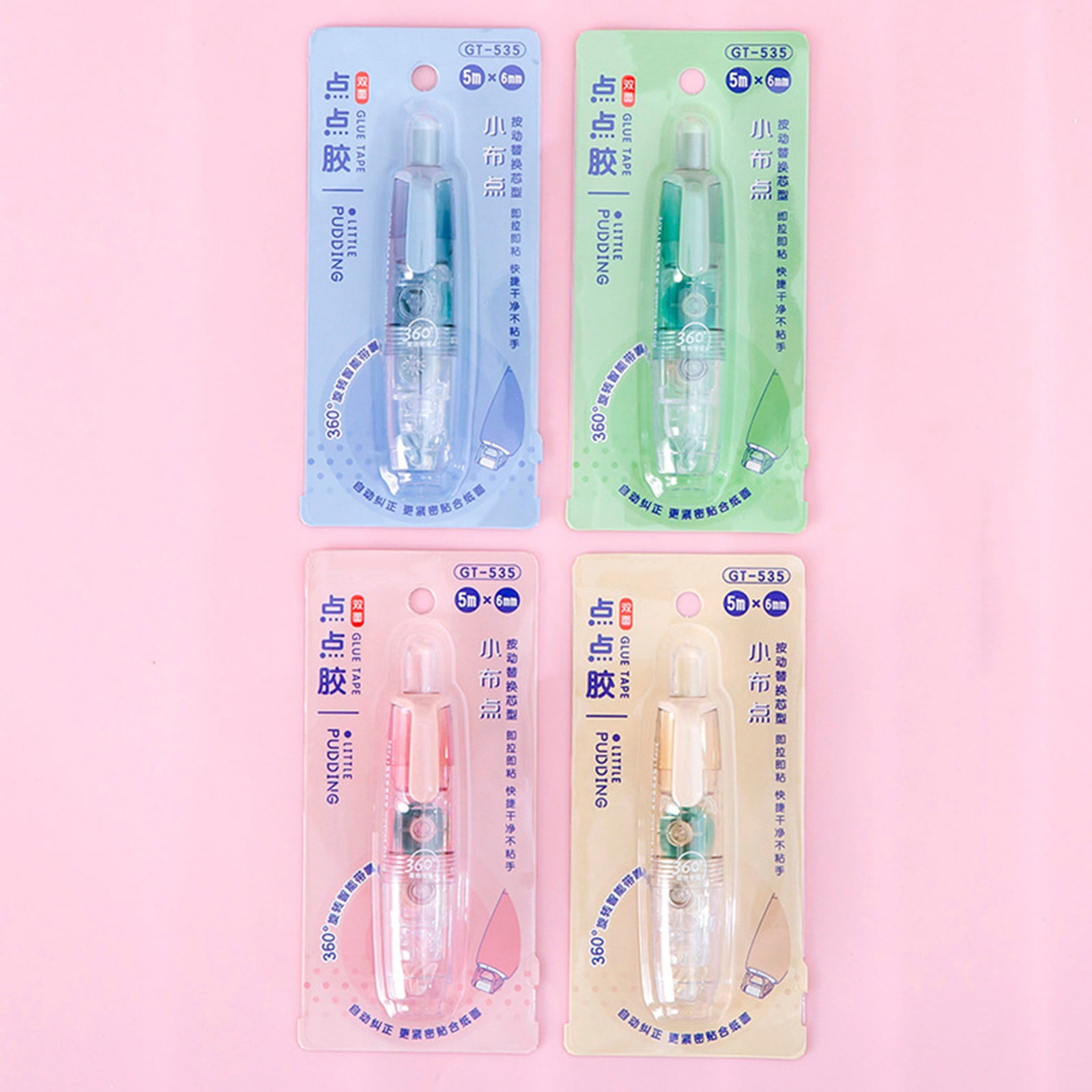 Adhesive Runner (Tape Dispenser, Correction Tape), Glue Roller Tape, 4 ...