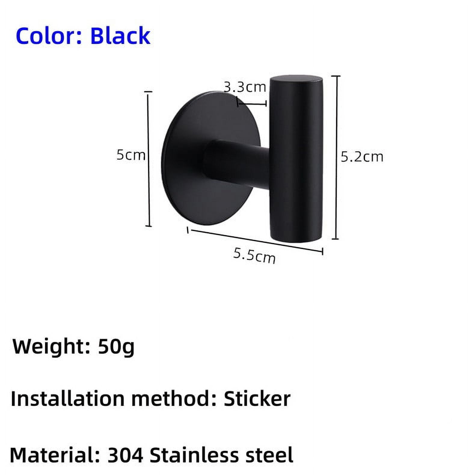 Adhesive/Screws Wall Hooks Door Key Clothes Coat Hanger Hooks Bathroom ...