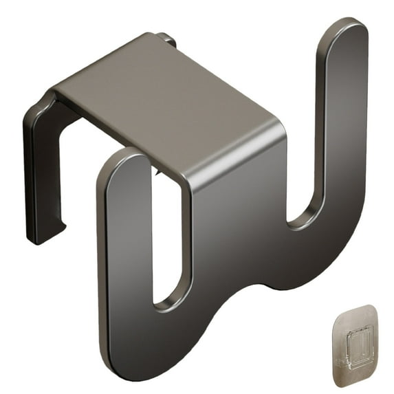 Adhesive Shoe Rack with 6 Hooks, No-Drill Wall-Mounted Shoe Organizer ...